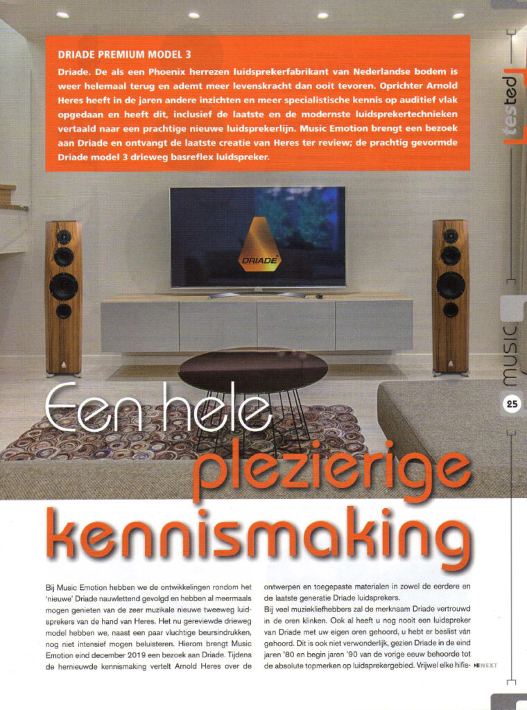 Reviews - Driade Systems | Driade Loudspeakers