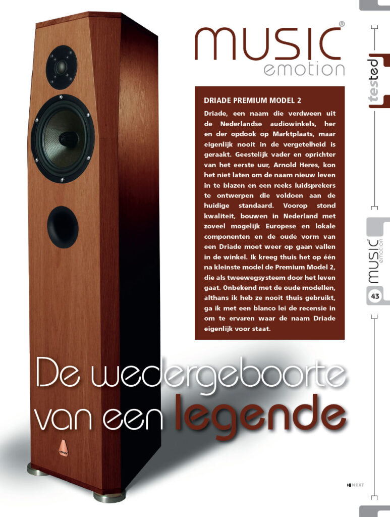 Reviews – Driade Systems | Driade Loudspeakers